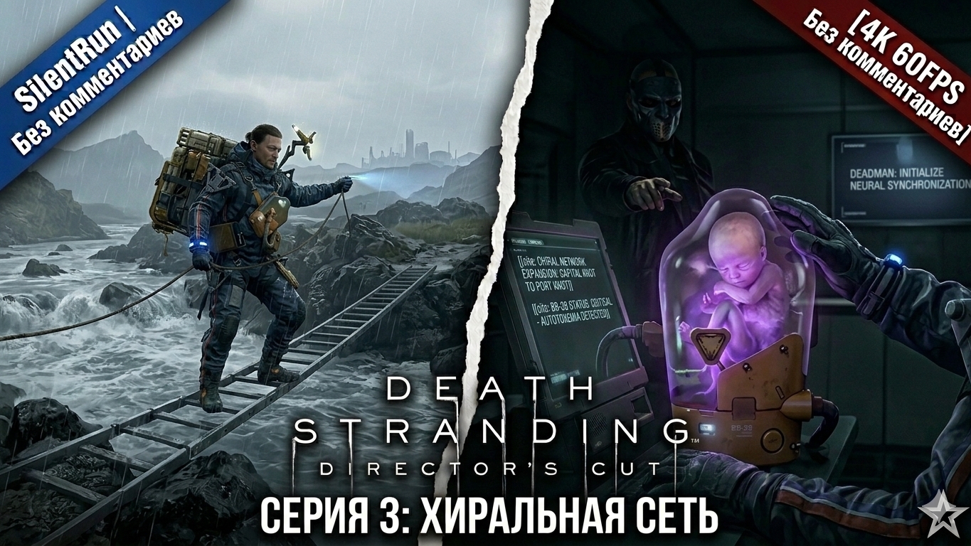 Death Stranding Director's Cut — Хиральная сеть и Автотоксемия | Серия 3 [4K 60FPS Без комментариев]