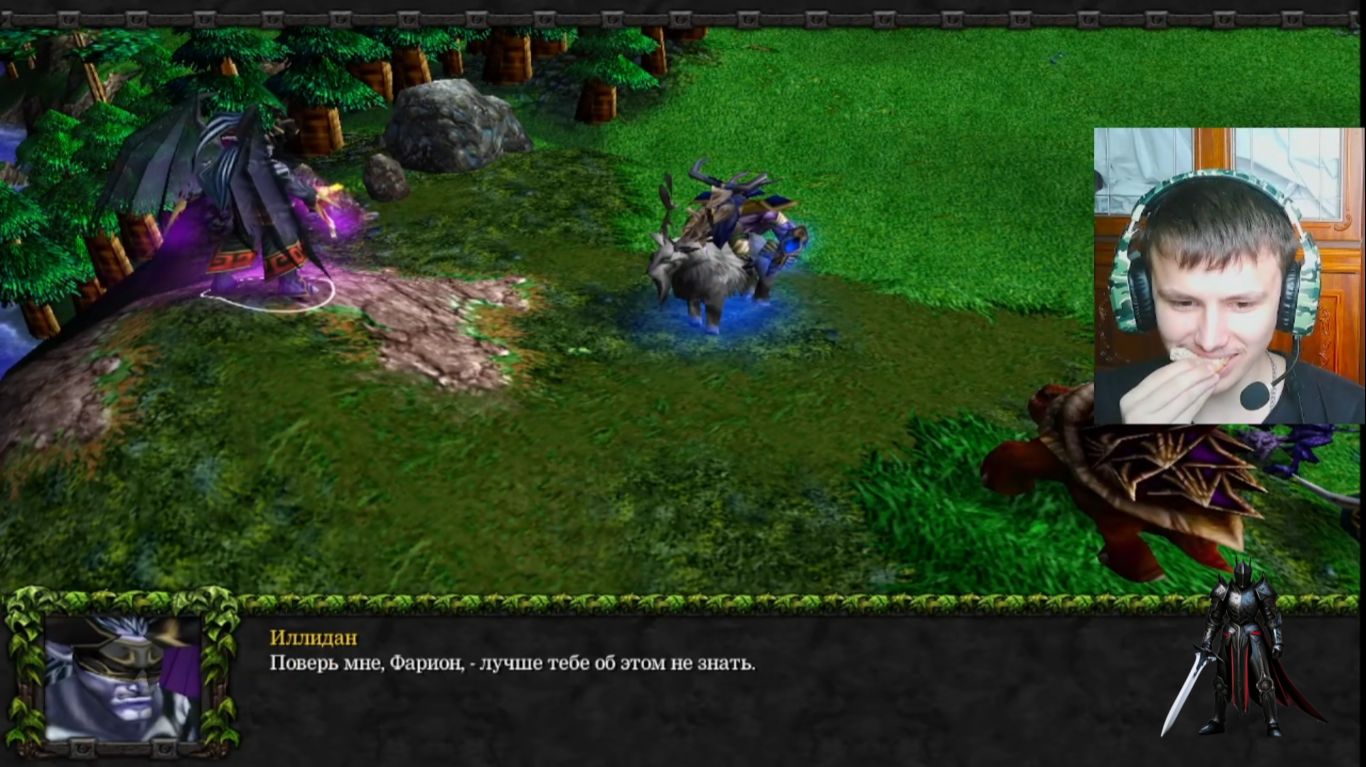 тёмный рыцарь ужас из глубин. 8 голова Два Брата. варкрафт 3 фро зен трон. 8 серия.