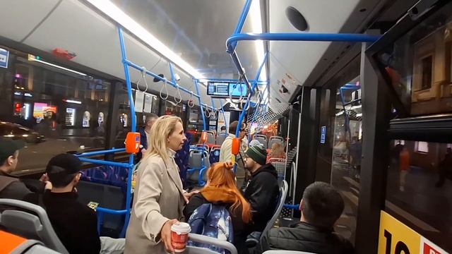 Санкт-Петербург. Поездка на троллейбусе Синара-6254.00 № 3018, маршрут 10