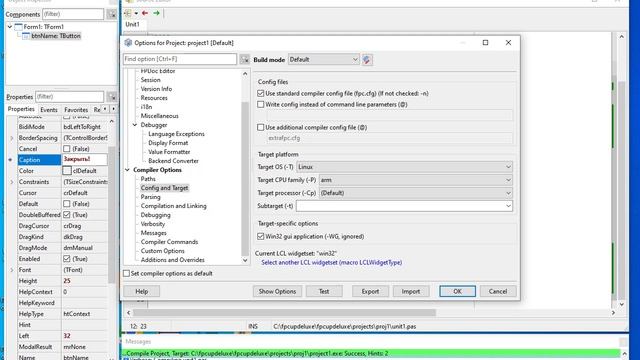 lazarus урок1часть2