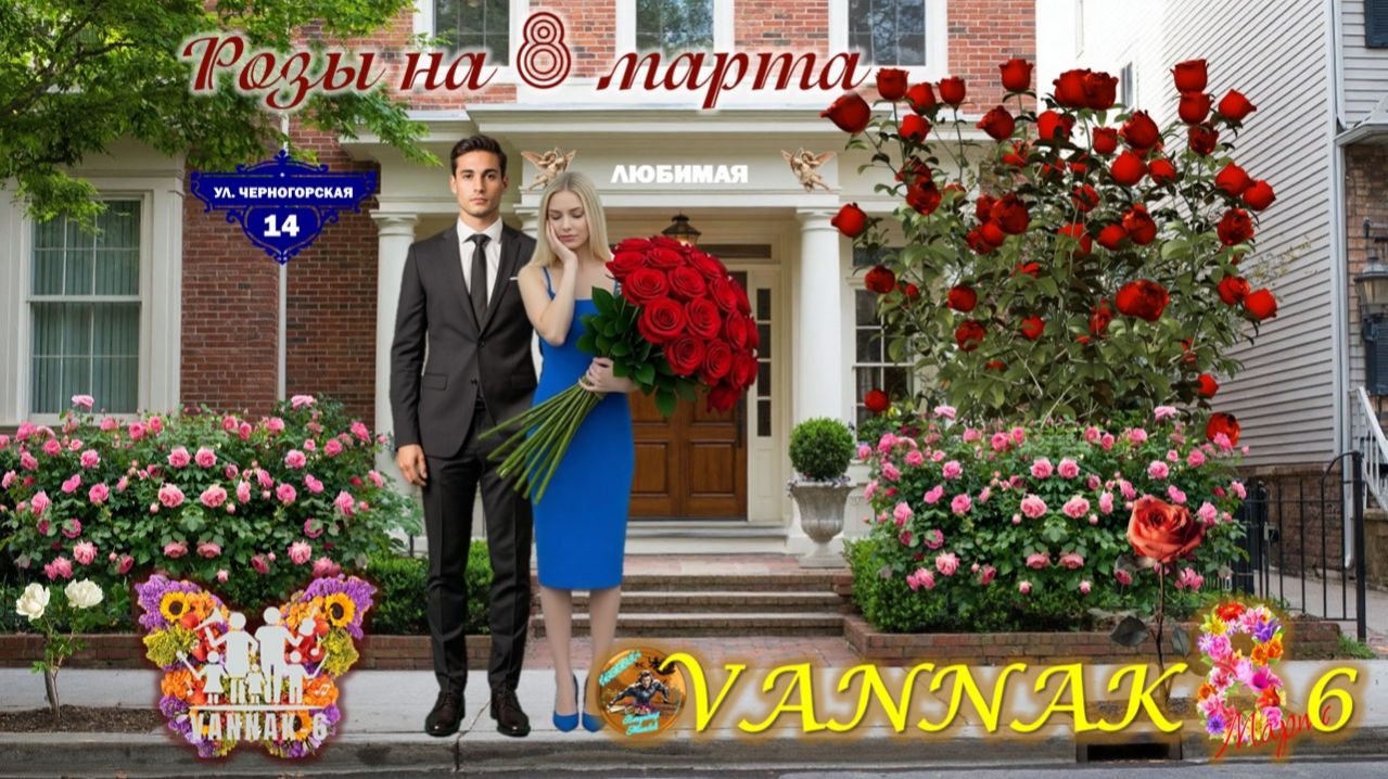 Розы на 8 марта
