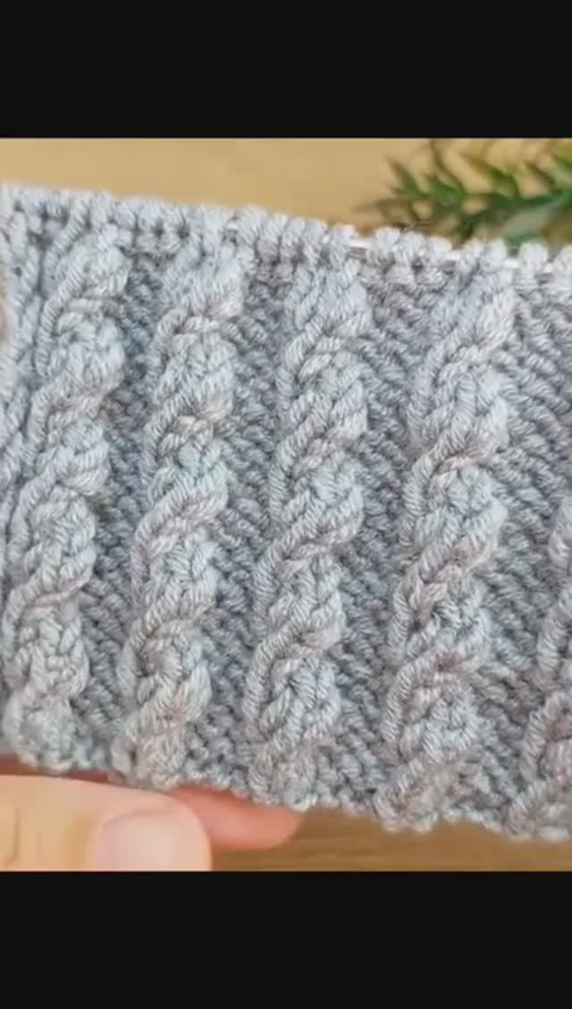 Узор спицами для жилета