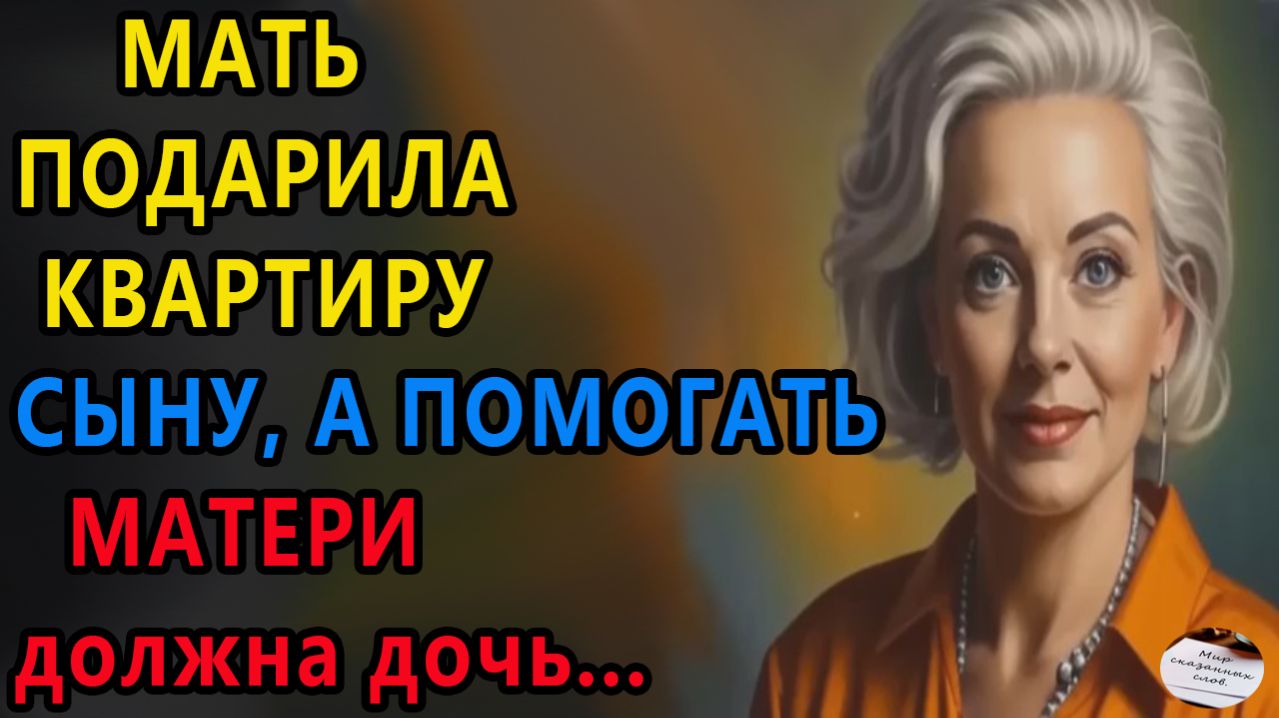 Истории их жизни Мать подарила квартиру Аудио рассказы Жизненные истории