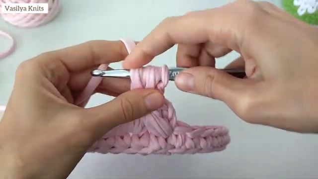 🌸 Нежная корзинка узором Цветочки