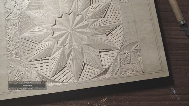 Работа в стиле геометрической резьбы. (6)