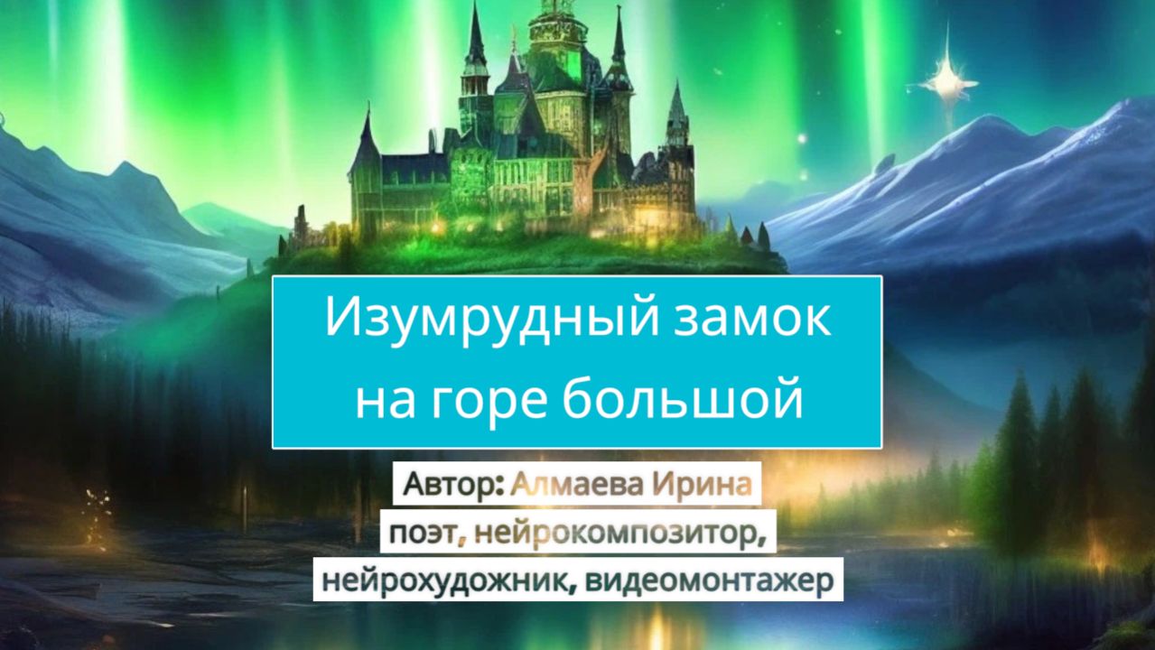 Изумрудный замок на горе большой. Моя детская песня.