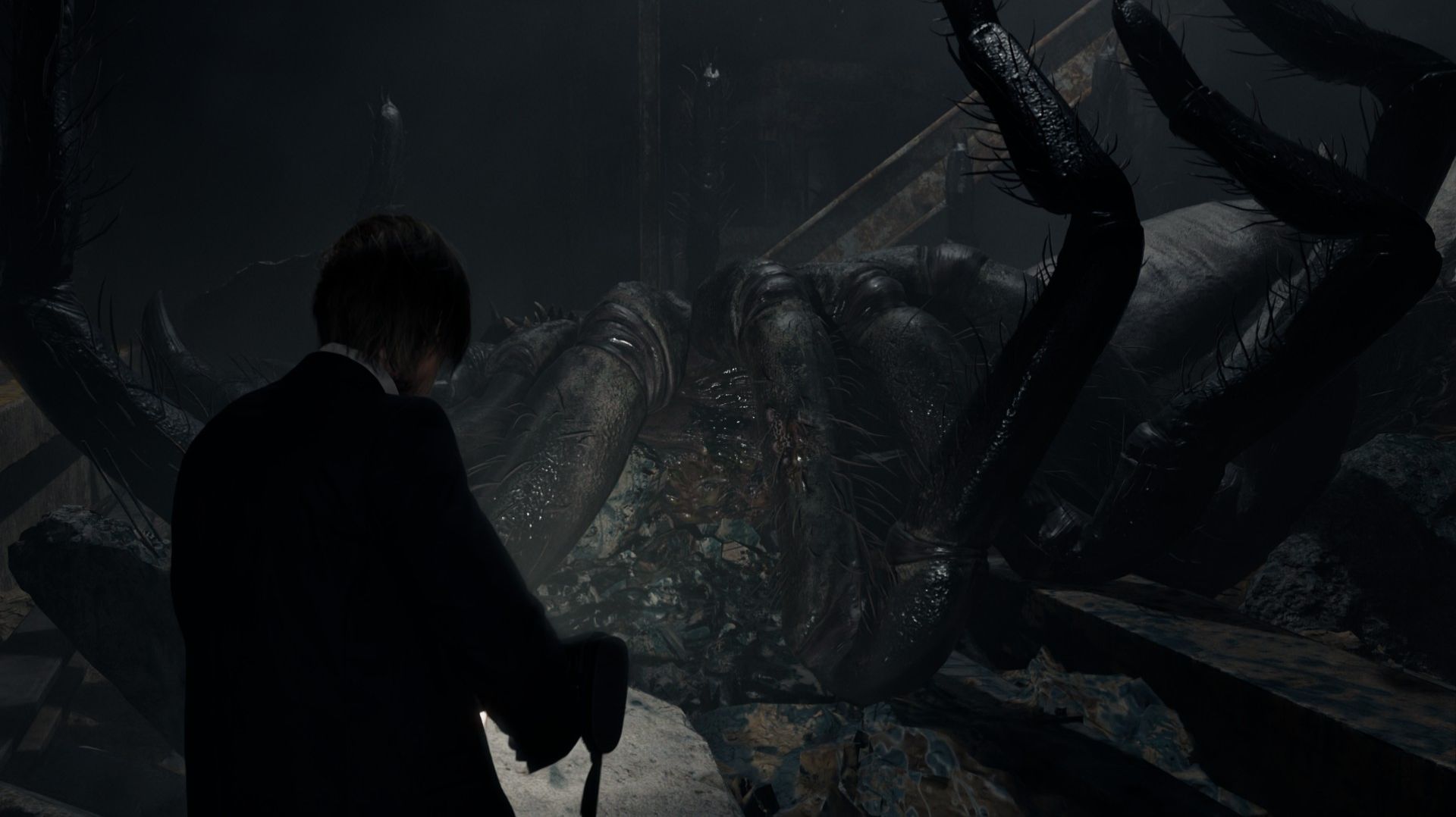 Resident Evil Requiem Битва с пауком сложность "Безумия"