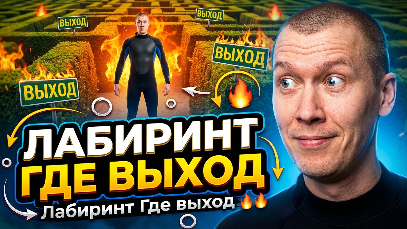 Запутался в лабиринте выход не найти. "Экспримент"