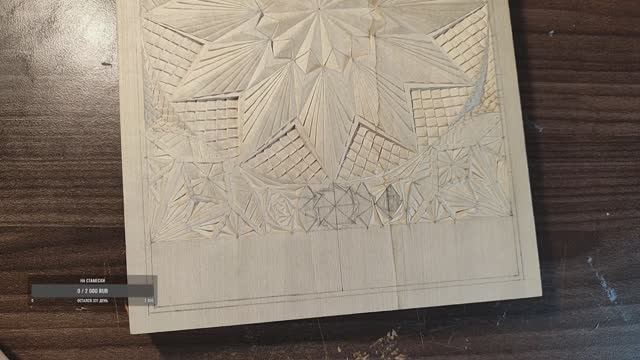 Работа в стиле геометрической резьбы. (5)