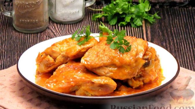 ТУШЁНЫЕ КУРИНЫЕ БЁДРЫШКИ