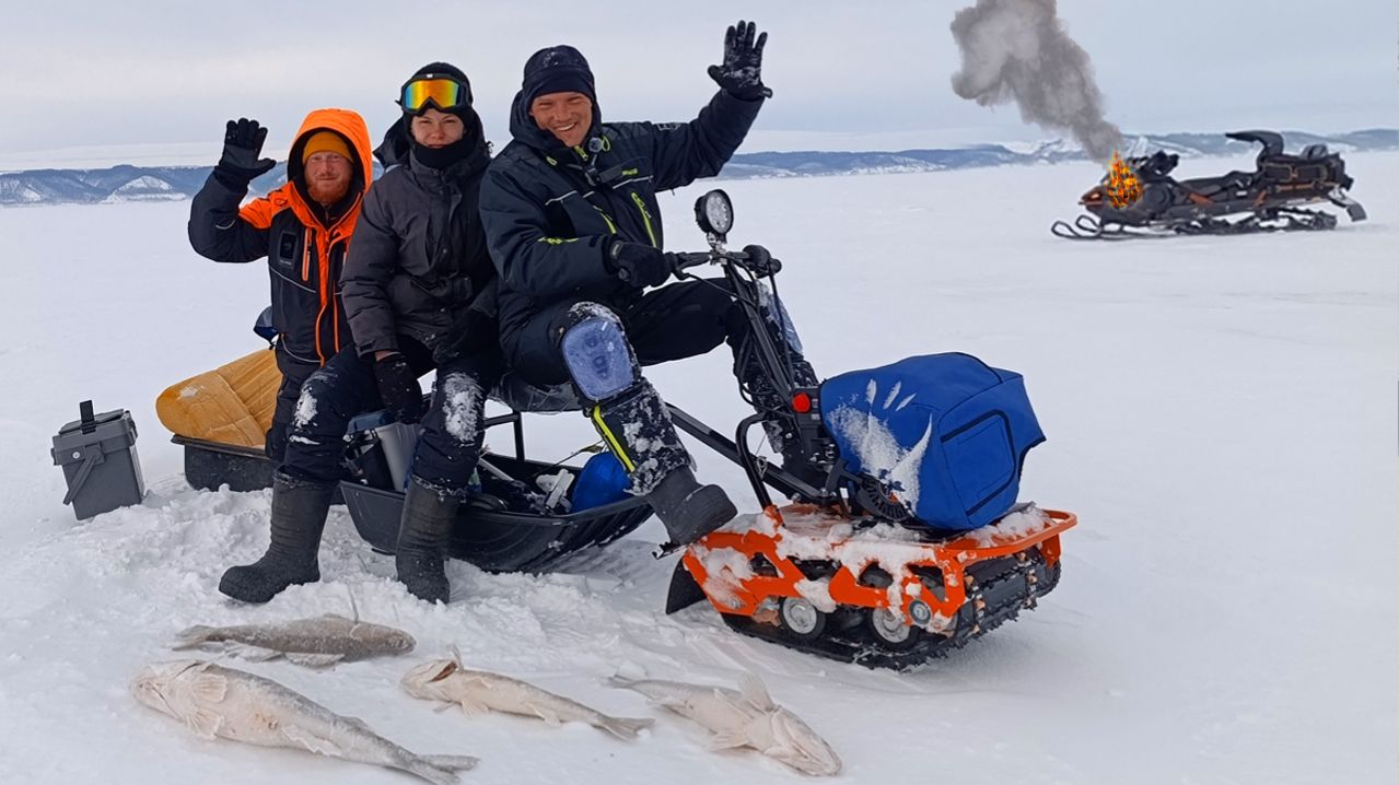 РЫБАЛКА НА ГРАНИ ВЫЖИВАНИЯ! ПРИЕХАЛ ОН ...НО УМЕР СНЕГОХОД!  Рыбалка на судака на Волге