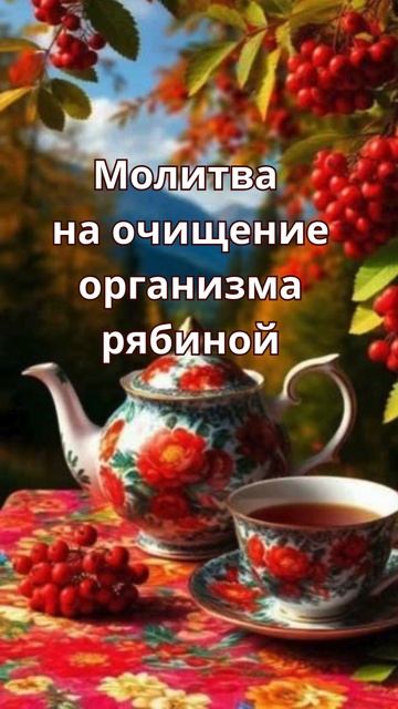 Молитва на очищение организма рябиной.