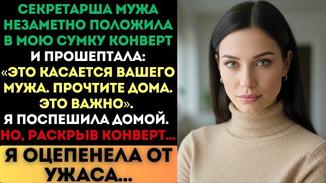 Секретарша мужа положила мне в сумку конверт. Но когда я его раскрыла