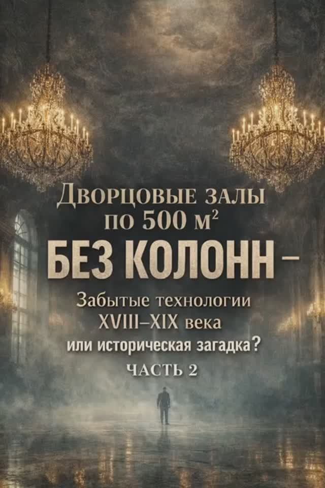 Дворцовые залы по 500м2 без колонн. Часть 2/3