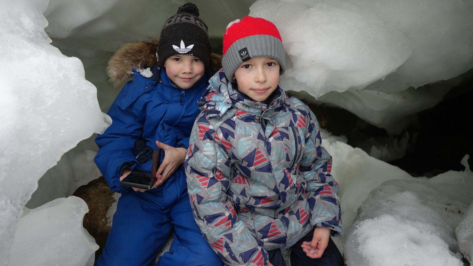 Пещёрский водопад в марте