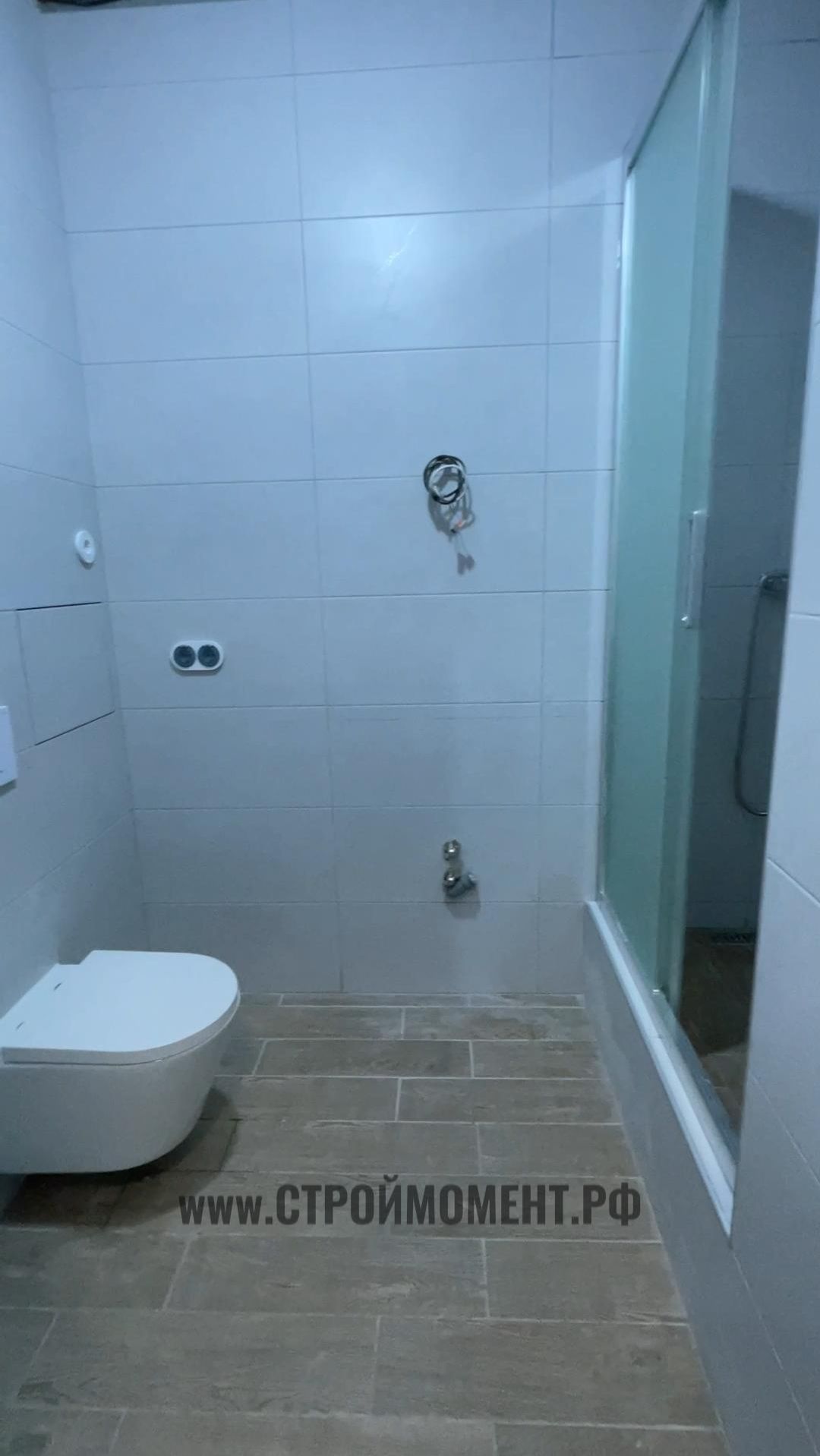 Ремонт санузла душевая   СТРОЙМОМЕНТ.РФ #ремонтподключ #ремонтсанузла #строймомент #ремонтванной