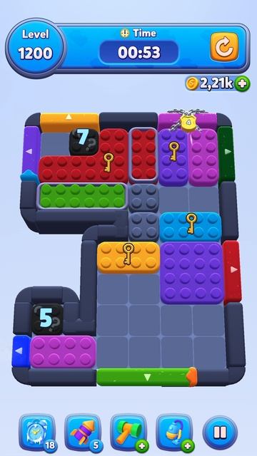 Color Block Jam 1200 Уровень