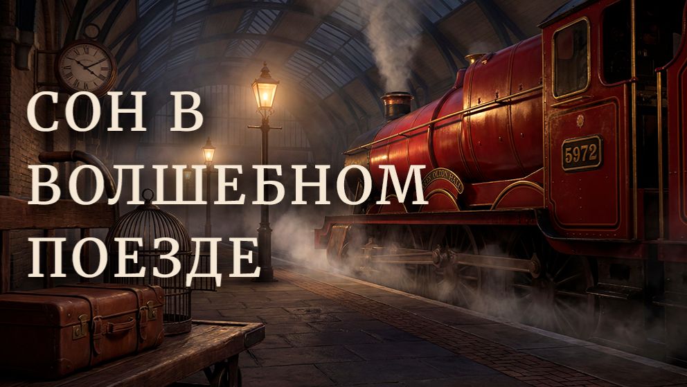 АСМР МУЖСКОЙ ГОЛОС: Ночной экспресс в Волшебную Деревню. Управляемая визуализация для сна.(3 Часа)