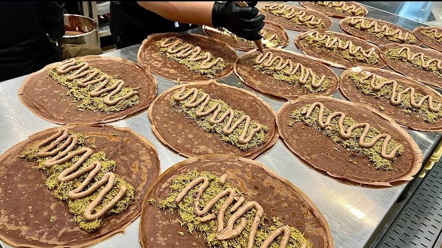 корейские торты в виде полотенец по -дубайски