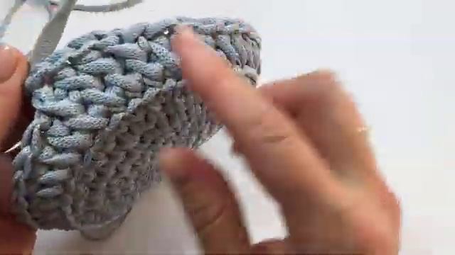 😃 Из остатков самая плотная корзина-бочонок крючком