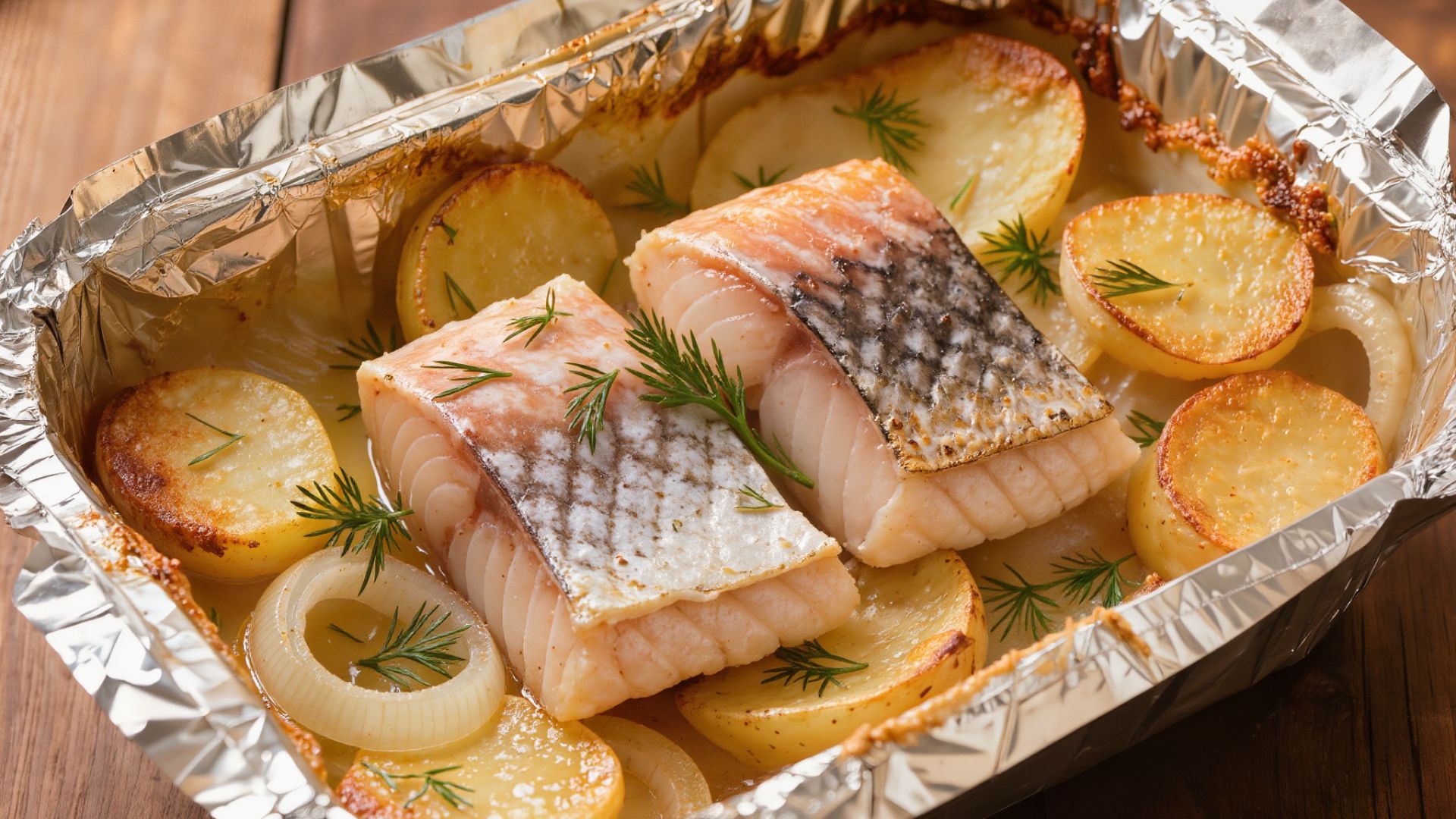 Навага по-мурмански с картошкой