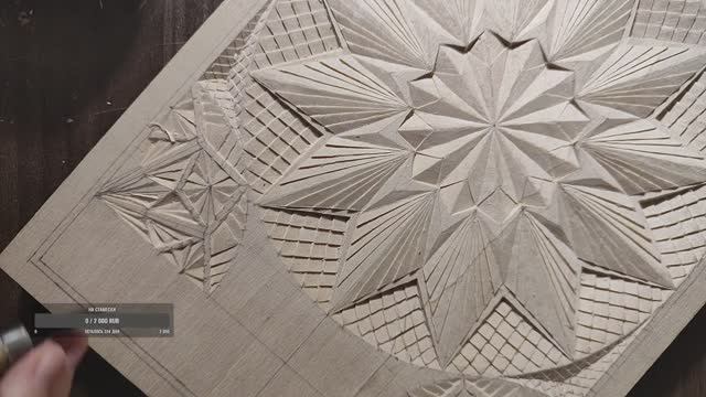 Работа в стиле геометрической резьбы. (2)