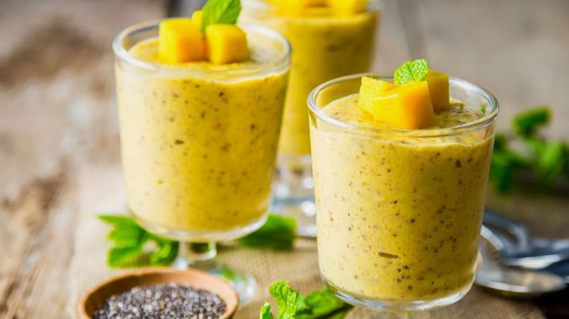 Пудинг банано – манговый.