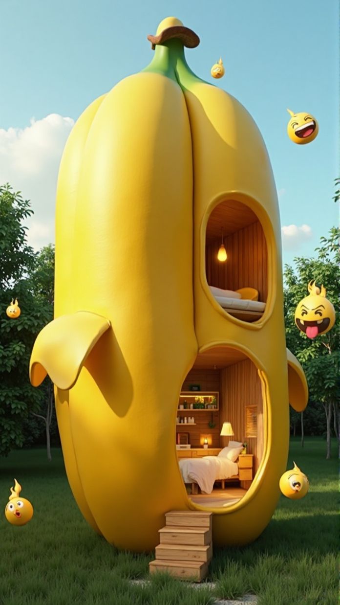 ГИГАНТСКИЙ БАНАН СТАЛ ДОМИКОМ 🍌 Безумная стройка крошечного дома 🏡 2026