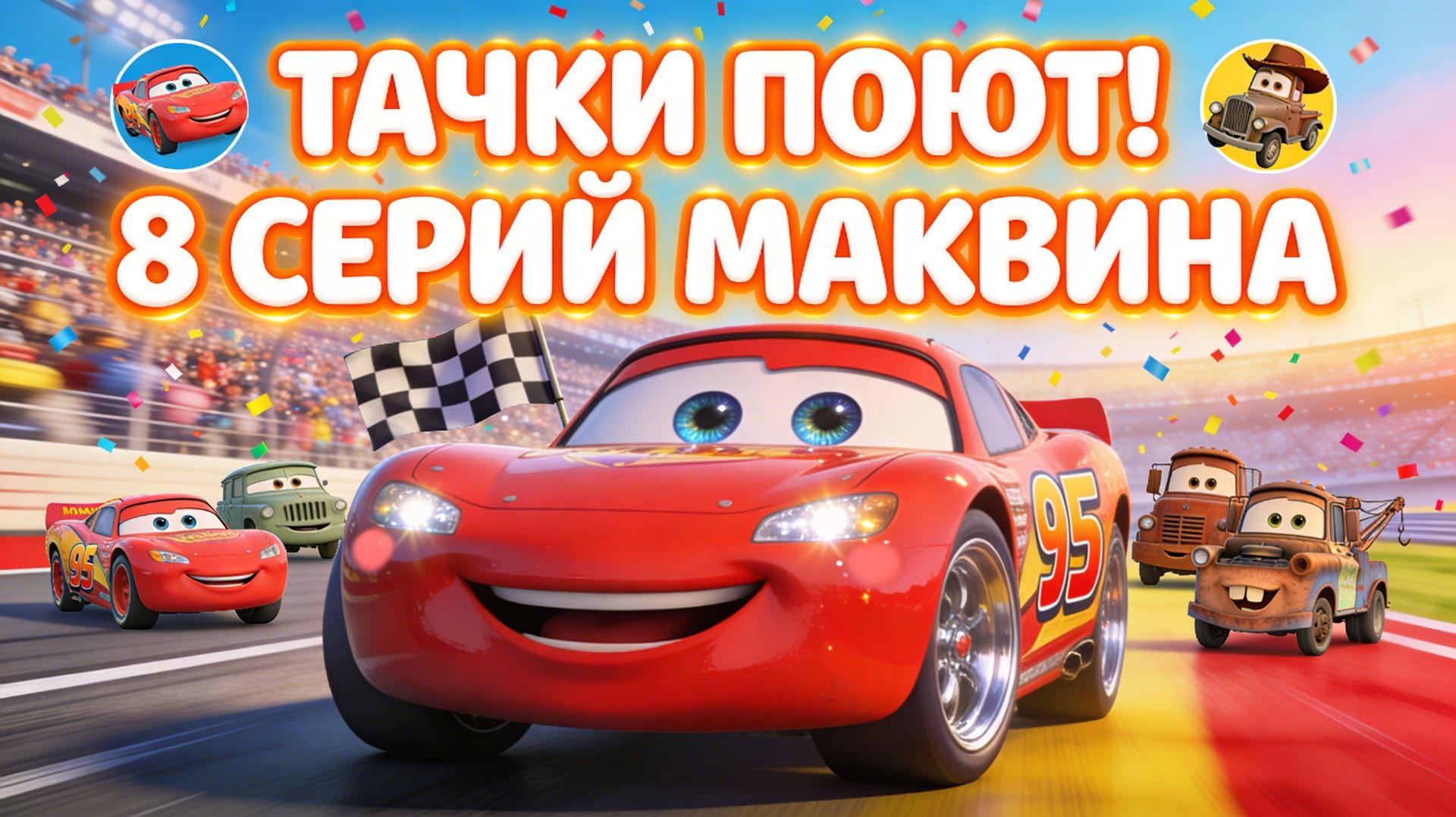 Врум-врум! Все серии Маквина — 8 песенок