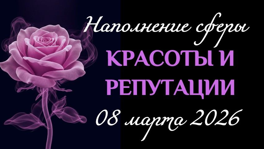 НА КРАСОТУ И РЕПУТАЦИЮ (НАПОЛНЕНИЕ). 08 МАРТА 2026