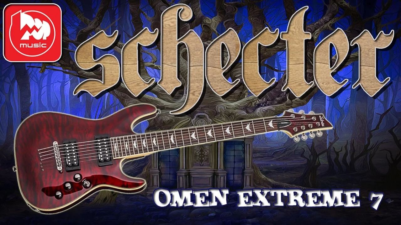 SCHECTER OMEN EXTREME-7 очень злая 7-струнная электрогитара