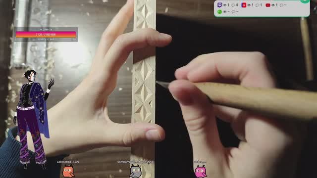 Работа в стиле геометрической резьбы. (17)