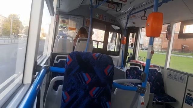 Санкт-Петербург. Поездка на троллейбусе ВМЗ-5298.01 «Авангард» № 1282, маршрут 45