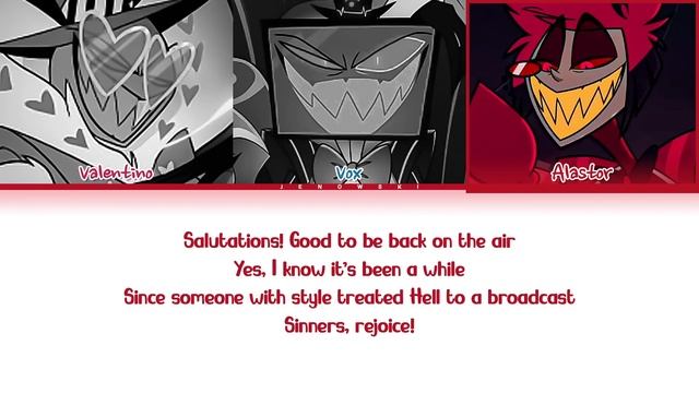 Hazbin Hotel "Stayed gone" (Lyrics)