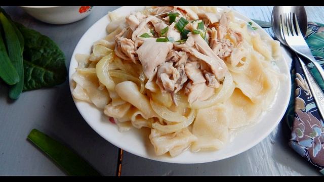 ТАТАРСКИЙ БЕШБАРМАК ИЗ КУРИЦЫ