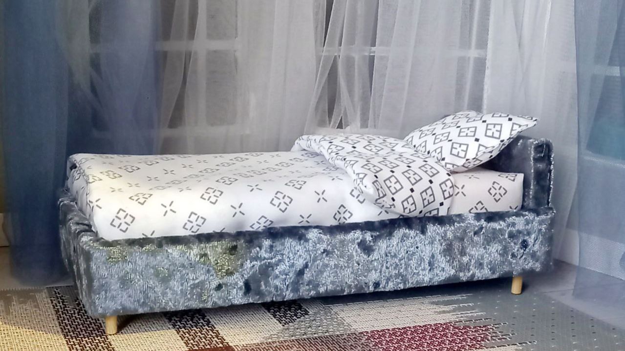 кровать для куклы часть 1.