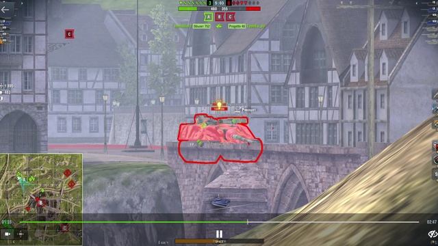 WoT Blitz Бой за городок Альпенштадт. #8