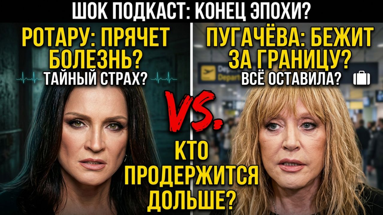 ШОК! РОТАРУ и ПУГАЧЁВА: Кто Выиграет Битву За Жизнь и Миллионы? отару Прячет Болезнь, Пугачёва Бежит