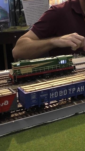 Оцифрованная модель маневрового тепловоза ЧМЭ3. Москва, ВДНХ, Россия, 30.10.2025.
