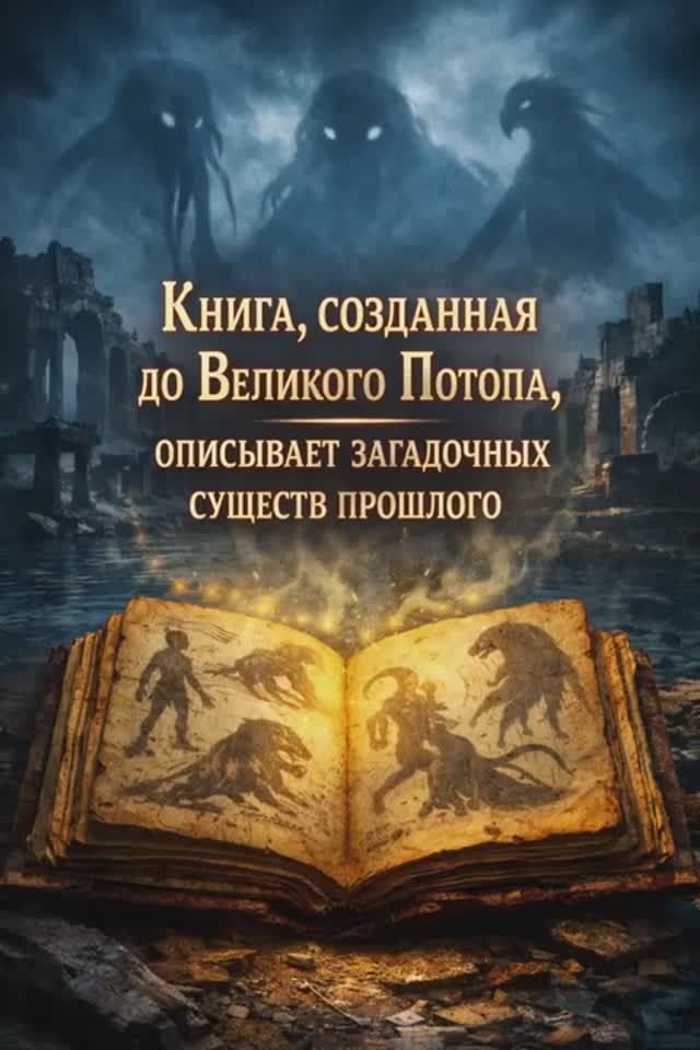 Книга, созданная до великого потопа описывает загадочных существ прошлого