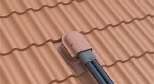 Монтаж СОЛАР ТИИЛИ (SOLAR TIILI) проходного элемента