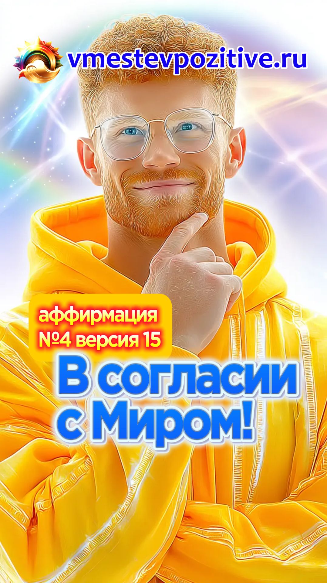 Affirmation. Male. №4. В согласии с Миром! (v15)