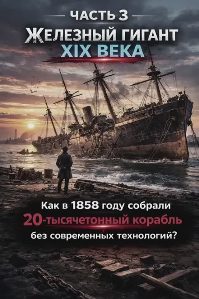 Как в 1858 году собрали 20 тысячетонный корабль без современных технологий ? Часть 3/3