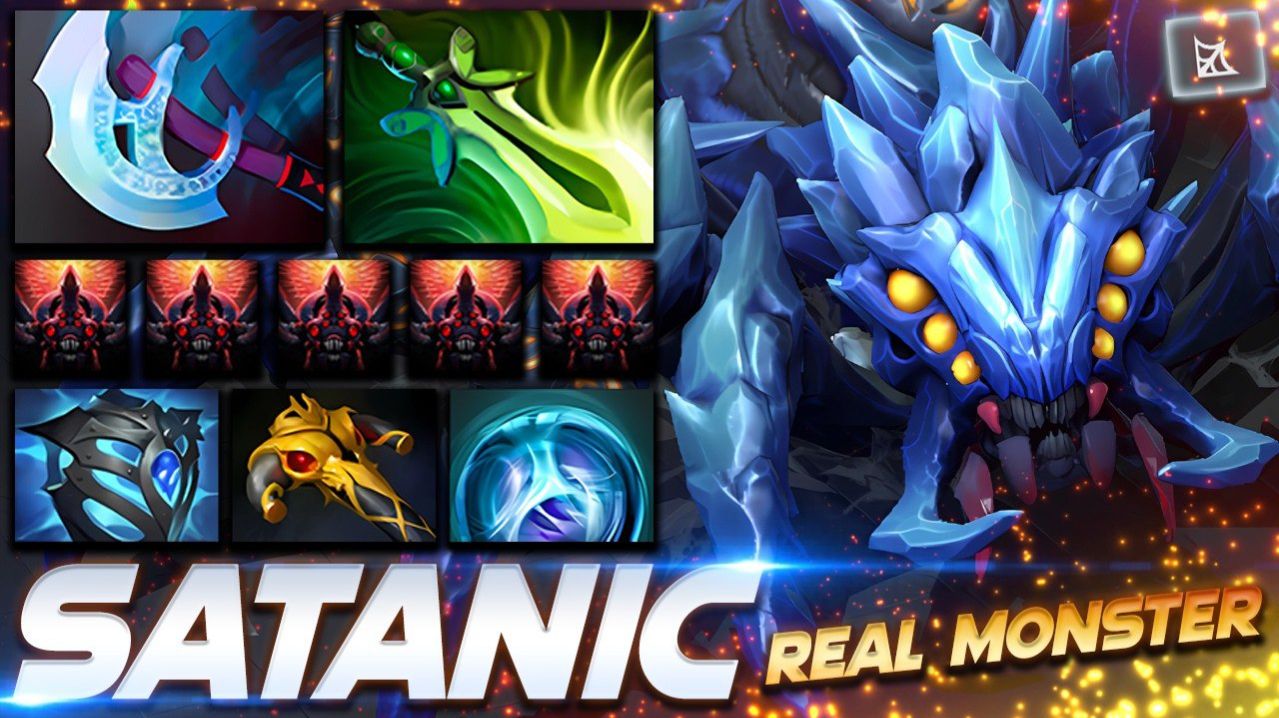 Satanic Broodmother Real Mosnter — профессиональный геймплей в Dota 2 [Смотри и учись]