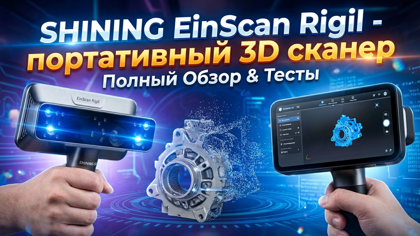 Портативный 3D сканер - SHINING EinScan Rigil