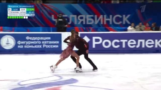 Александра Степанова и Иван Букин. Произвольный танец на Финале Гран-При России 08.03.2026
