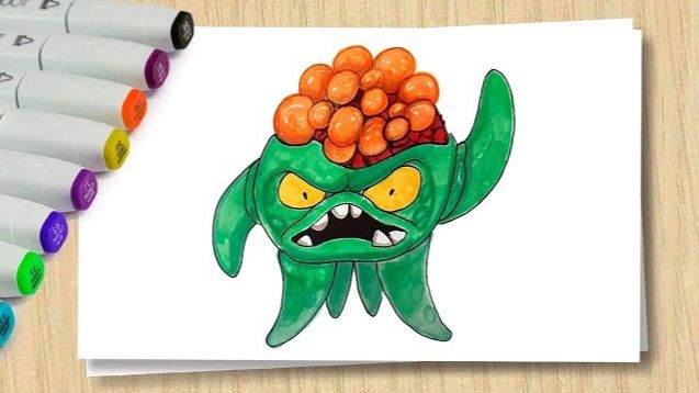 Как нарисовать Брейна Бума Гуджитсу_How to draw GooJitZu_ Brainboom