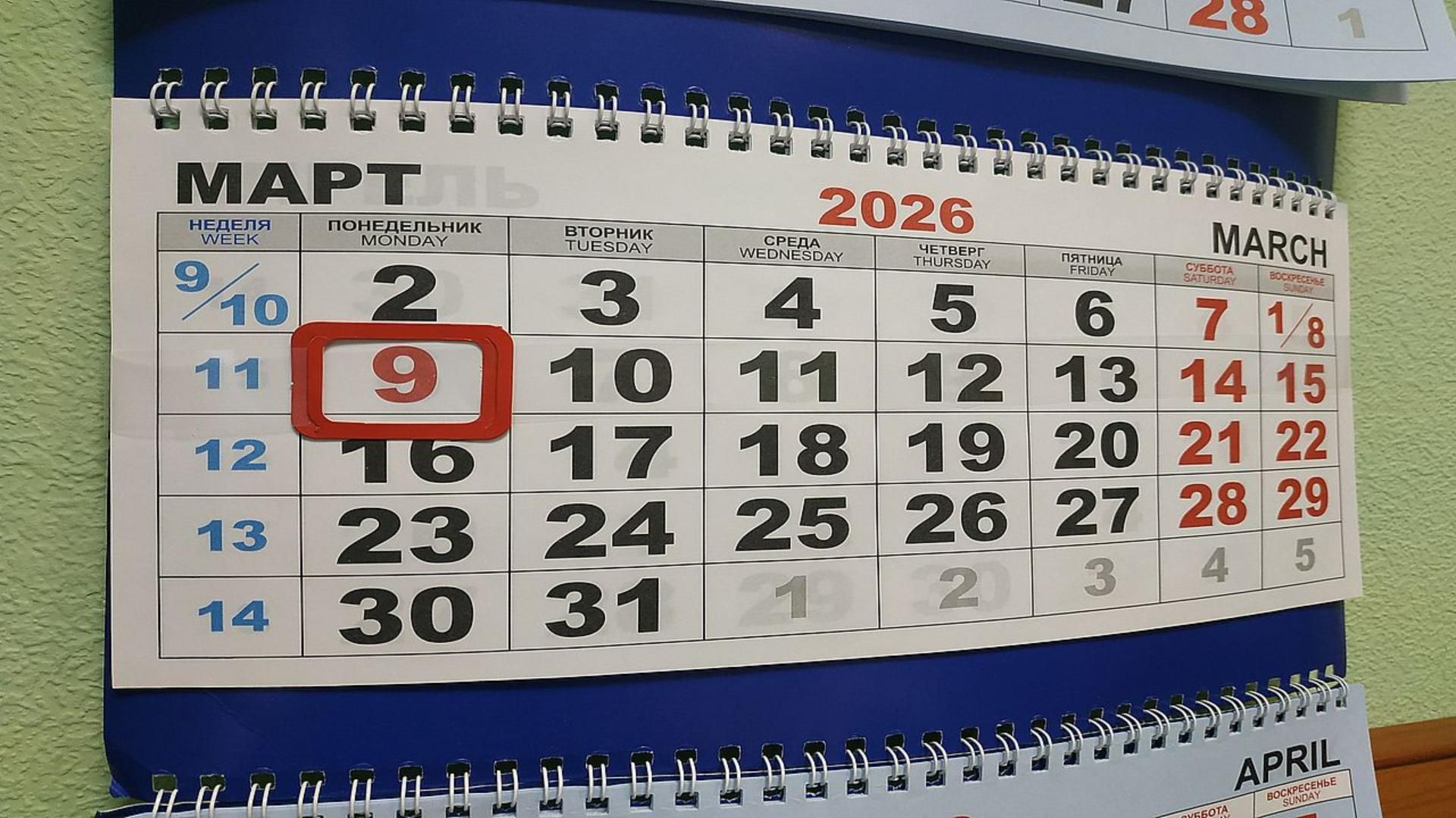 РАСКЛАД АНАЛИЗ НЕДЕЛИ С 9 ДО 15 МАРТА 2026 г.