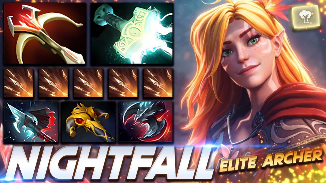Nightfall Windranger Elite Archer — профессиональный геймплей в Dota 2 [Смотри и учись]