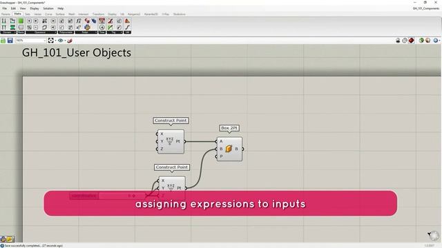 Grasshopper 101_ User Objects _ #02 Components